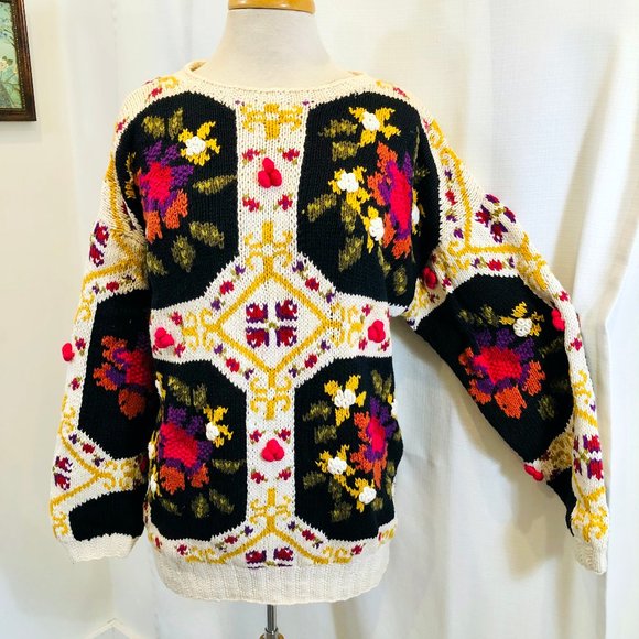 Jennifer Reed | Sweaters | Vintage 98s Jennifer Reed Sweater Knitted By ...